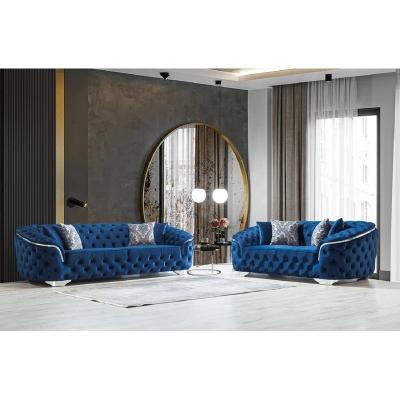 Cina Vendite dirette di fabbrica del più recente design divano di lusso set 2 + 3 divano in tessuto viola veloce soggiorno divano per appartamento hotel in vendita