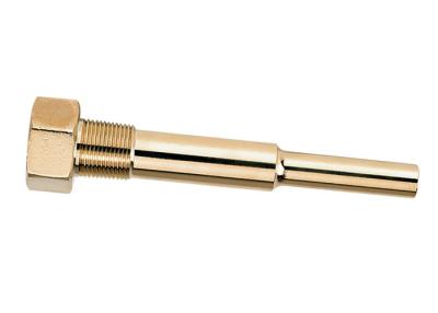 Cina Il CNC d'ottone di precisione la testa d'ottone Thermowell del filo del sensore di temperatura dei pezzi meccanici in vendita
