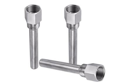 Cina CNC di precisione che lavora il filo a macchina diritto Thermowells dello stinco delle parti dell'acciaio inossidabile in vendita