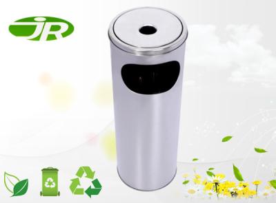 Cina Supporto rotondo del grande dell'acciaio inossidabile recipiente del portacenere con il secchio della plastica di logo in vendita