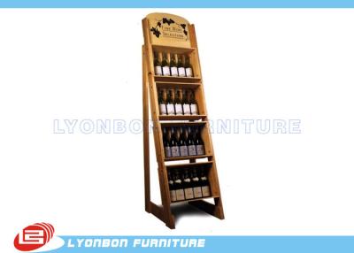 Cina Memorizzi il rivestimento della pittura dei banchi di mostra del vino del MDF del negozio, scaffali di esposizione di legno dell'OEM in vendita