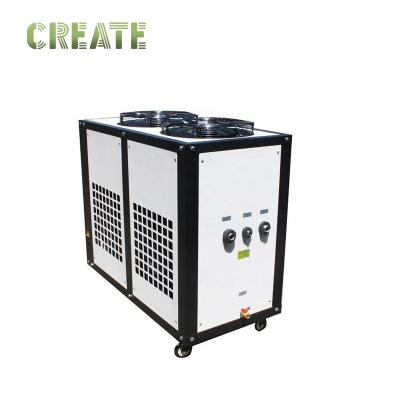 Cina Macchina industriale del refrigeratore di acqua del refrigeratore di vite raffreddato aria R22 / R407C 5HP in vendita