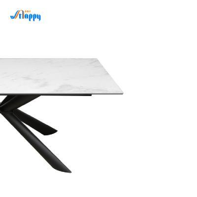 Κίνα 1800mm Σύγχρονο κεραμικό τραπέζι με μεταλλικά πόδια προς πώληση
