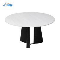 Quality Round Kitchen Mid Century Dining Table Modern Type With Ceramic Top for sale
