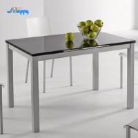 Quality Easy To Clean Glass Top Dining Table RTA Type Furniture With 170cm Length DT-914-110 for sale