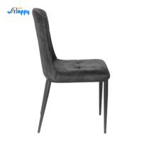Quality PU Leather Black Modern Dining Chairs Resistant Scratches For Home Dc-7538 for sale