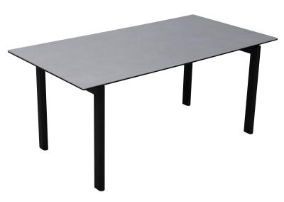China 1650*850mm Knock-Down Solid Top Eettafel Met Keramische Top Dt-996-165 Grijs Te koop
