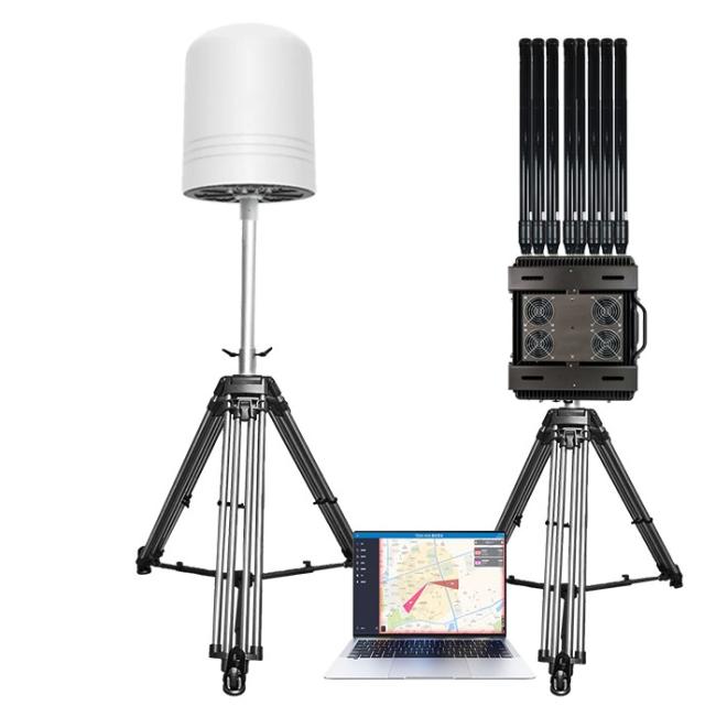 Fixed Drone Spectrum Detector showing 100MHz-6GHz full band coverage