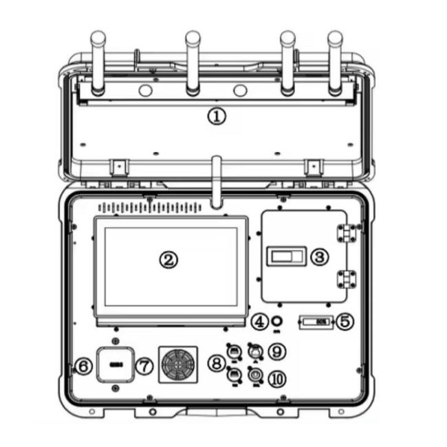 10km drone detector Portable drone detector with location full band drone detector anti drone solution RF technology 1