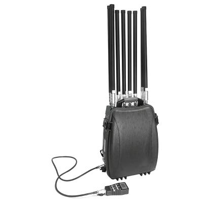 China 8-Band Rucksack Drone Jammer 500-1500m Reichweite 50W Ausgang zu verkaufen
