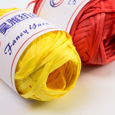 Chine Le ruban fait sur commande de raphia de rayonne bavardent l'emballage de papier de métier de crochet à vendre