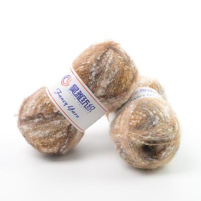 Chine 1/3.1NM 16% nylon 42% acrylique 42% laine pelucheuse fil brossé pour débutants à vendre