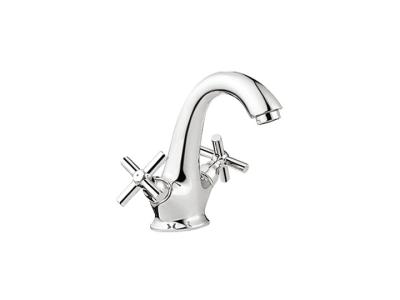 Китай Современным покрынная кромом палуба кранов смесителя тазика установили/Faucet домочадца с 1 отверстием продается