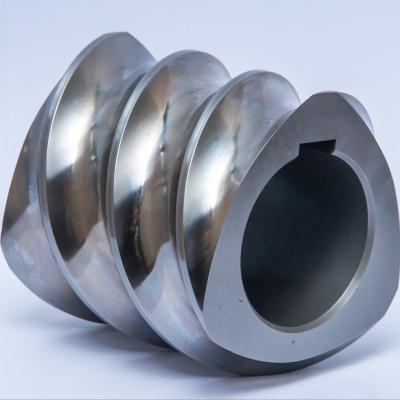 Triple Flighted Twin Screw Extruder Components Screw Element For Puffed Food