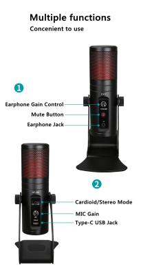 Cina karaoke di 5V USB YouTube che canta a Mic 170mm*47.5mm peso leggero portatile in vendita