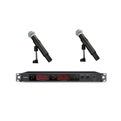 Cina Microfono senza fili di frequenza ultraelevata di 80 canali simultanei con XLR e 6.3mm Jack in vendita