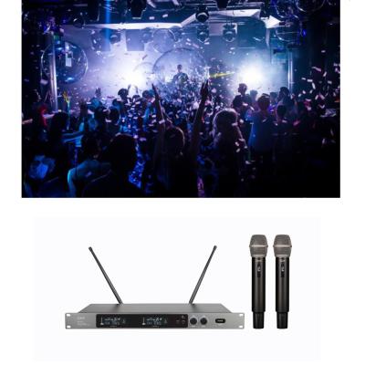 Cina Microfono senza fili vocale professionale SLX4 di frequenza ultraelevata Mic Dual Handheld SM58 Beta87a Bodypack di SLX24 Beta58 in vendita