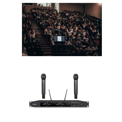 Cina La frequenza ultraelevata PLL ha sintetizzato il sistema senza fili del microfono con PiloTone & NoiseLock in vendita