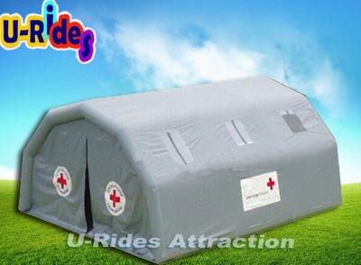 Cina Tenda medica gonfiabile all'aperto con la croce rossa, tenda gonfiabile grigia di emergenza in vendita
