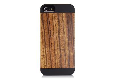 Cina Caso posteriore di legno fatto a mano di protezione di iPhone 5 di legno e del PC della zebra resistente ai colpi in vendita