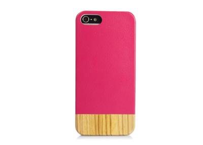 Cina Cassa posteriore boscosa del PC di iPhone rosso 5 della zebra e del cuoio in vendita