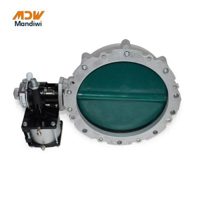 China 350 mm poortgrootte pneumatisch poeder vlinderklep voor batchplanten cement media Te koop