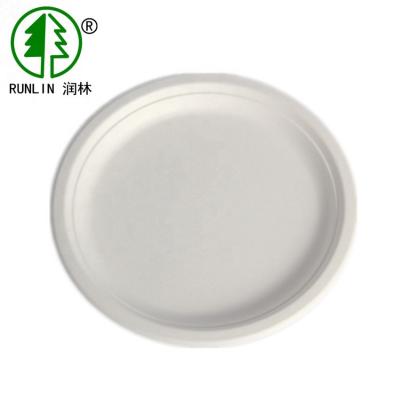 Китай Плита Biodegradable багассы обедающего 6 дюймов круглой белой устранимая продается