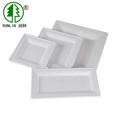 Китай Прямоугольная Biodegradable багасса сахарного тростника покрывает экологически дружелюбное естественное волокно продается