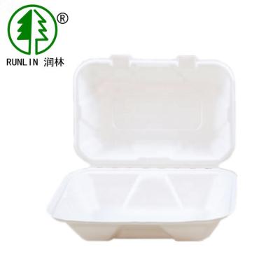 Cina Spappoli la scatola di pranzo eliminabile biodegradabile di modellatura della bagassa del contenitore minimalista di copertura superiore in vendita