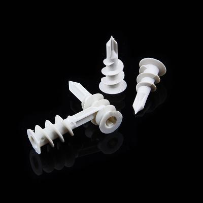 Cina PA66 Plug in cartone di gesso fissante ancoraggio Plug in cartone di gesso colore bianco in vendita