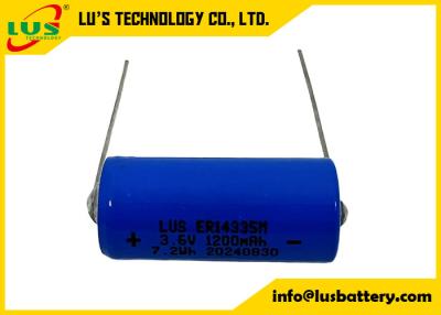 China ER14335 3.6V 1.65Ah 2/3AA Bateria de Lítio Botão superior com personalização de Chumbo Axial Bateria Lisocl2 ER14335 à venda