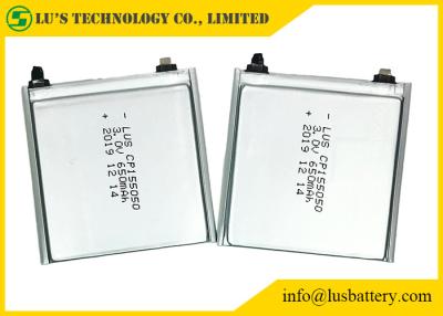 중국 태그를 위한 HRL 코팅 CP155050 3V 650mah 가동 가능한 리튬 전지 판매용
