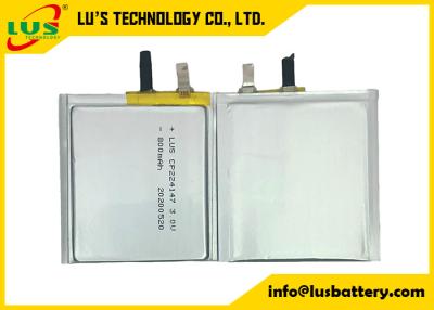 중국 신분 증명서를 위한 800 mah CP224147 극단적이 가늘 Limno2 배터리 Limno2 3.0v 판매용