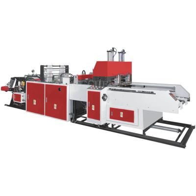 Cina Fully automatic High speed biodegradable plastic PE T-shirt bags making machine in vendita