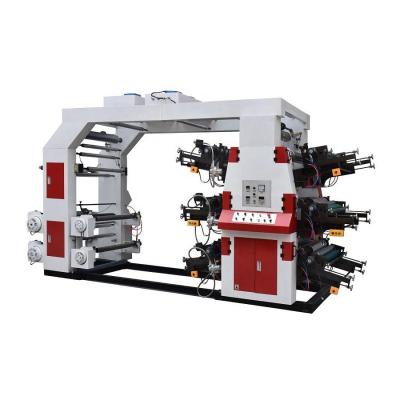 China High Speed plastic six color flexography printing machine price en venta