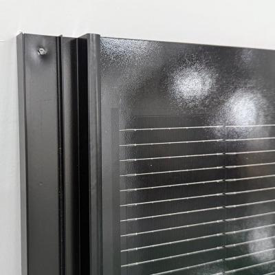 Black Solar Panel Flat BIPV Roof Tiles Double Glass 120W Sustainable Material