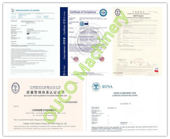 ABS 클래스와 고급 구성요소와 해양 크레인 40t 수압 기중기