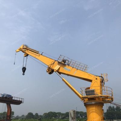 中国 船のデッキに積載する頑丈な持ち上げのための伸縮式海洋デッキ クレーン 1 - 20t 販売のため