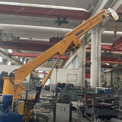 중국 0.5T 15M 해양 망원경 부름 크레인 판매용