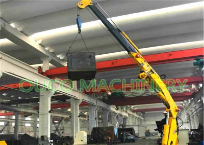 Chine Grue se pliante télescopique hydraulique 0.99t12m de disposition de bateau de boom à vendre