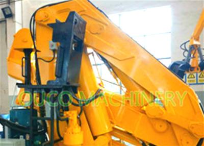 Chine Grue se pliante télescopique hydraulique 0.99t12m de disposition de bateau de boom à vendre