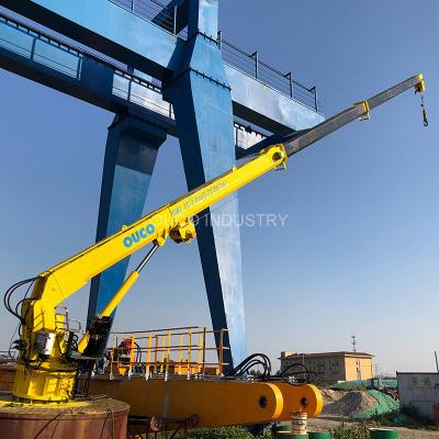 Cina carichi di sollevamento di Crane High Safety Marine For dell'asta telescopica di 0.2t 20m in vendita