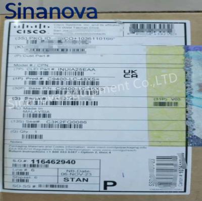 중국 기업 전환용 고밀도 C9400 LC 48XS 섬유 집적 카드 판매용