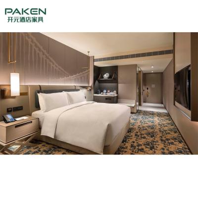 Chine Tapisserie d'ameublement en cuir Matt Finish Resort Bedroom Set d'unité centrale à vendre