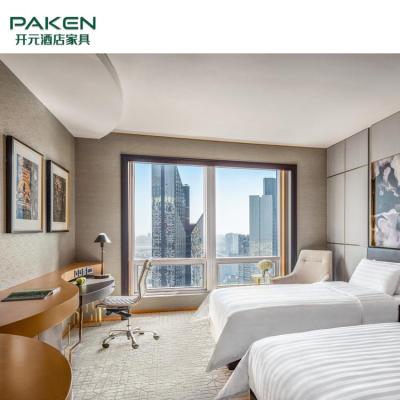 Cina 4 insieme della mobilia della stanza di ospite del compensato del grado dell'hotel E1 della stella in vendita