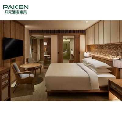 Κίνα Σύνολα επίπλων βασίλισσας Size Solid Wood Hotel κρεβατοκάμαρα προς πώληση