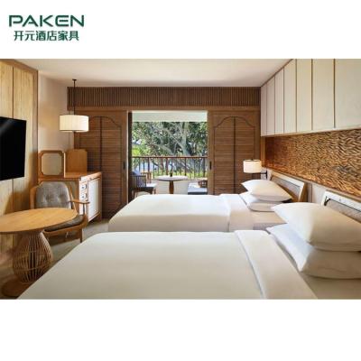 Κίνα Σύνολα επίπλων βασίλισσας Size Solid Wood Hotel κρεβατοκάμαρα προς πώληση