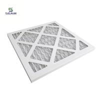 Quality MERV 11 13 Cardboard Frame Pleated AC Furnace Air Filter Customized For HVAC Systems for sale