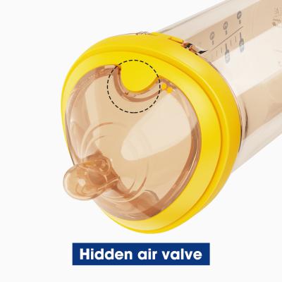 Chine Mamelon décentré moyen 180ml de Flip Cap Baby Bottle PPSU d'écoulement à vendre