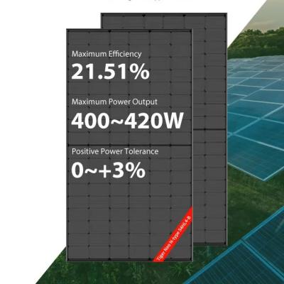 Cina 410W Jinko 415W nero pieno solare 420W ha coperto il pannello solare monocristallino 400w in vendita